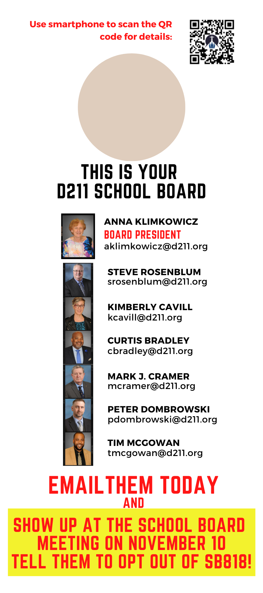 URGENT NEWS for D211 RESIDENTS (Palatine, Fremd, Schaumburg, Hoffman ...